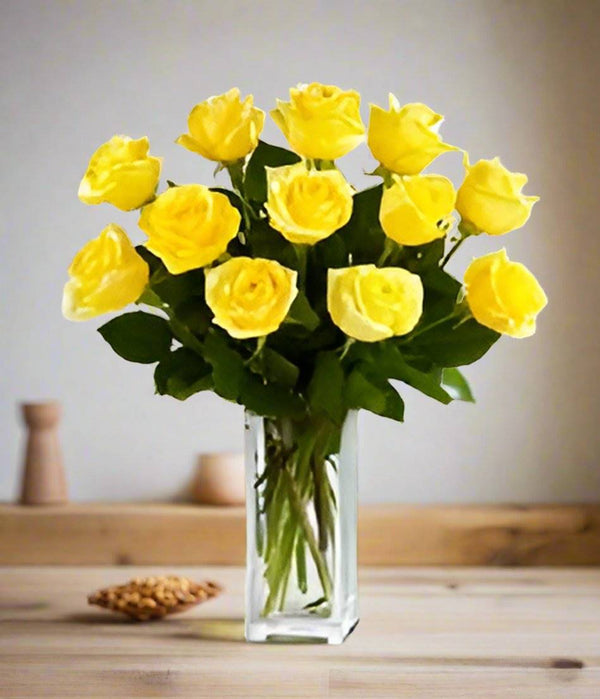 12 Yellow roses to Toronto | Vancouver | Calgary – Expressluv