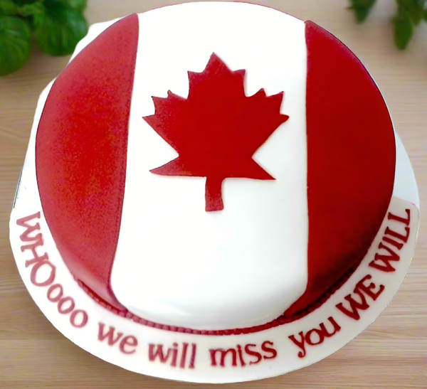 Maple Leaf Cake to Metro Vancouver | canada Flag cake - Expressluv
