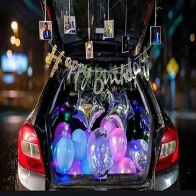 Car Decoration for Birthday Surprise | Birthday Surprise in Car ...