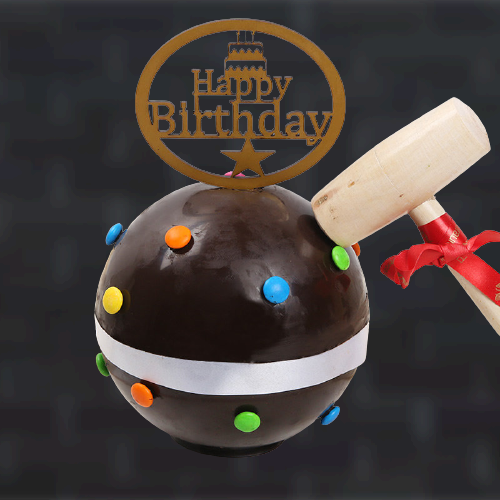 Round Pinata cake Online Delivery Service | Pinata cake delivery ...